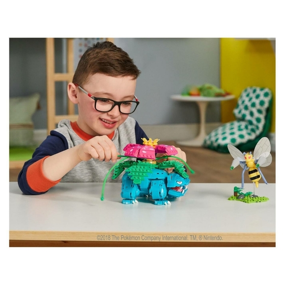 Mega Construx | Toys | Mega Construx Pokemon Venusaur Vs Beedrill Duel ...